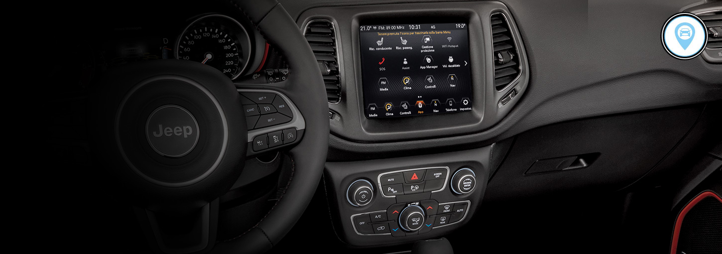Uconnect™, Apple CarPlay e Android Auto™ su Jeep® Compass | Jeep®
